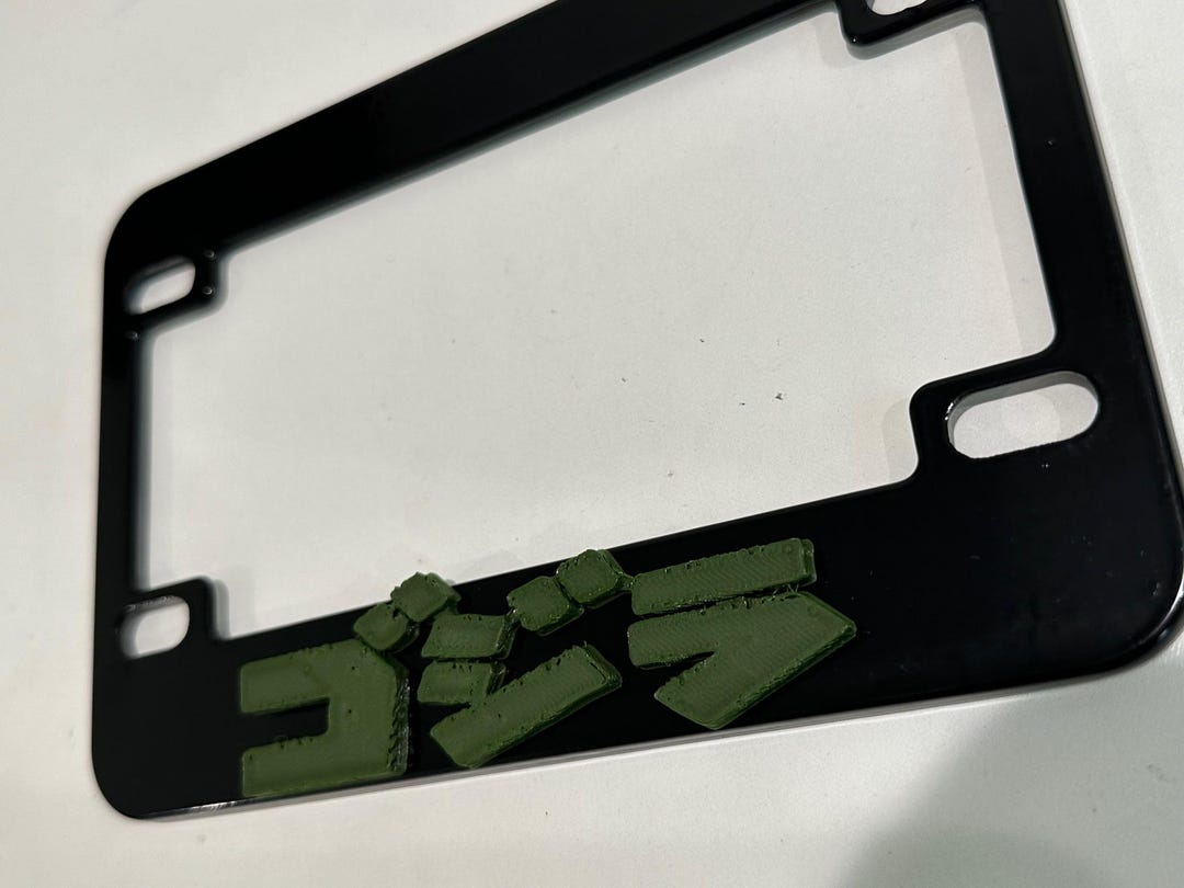 Super Hero Japanese Lizard Kanji in 3d Black With Army Green Motorcycle ...