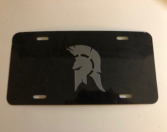 Spartan Helmet License Plate - Etsy