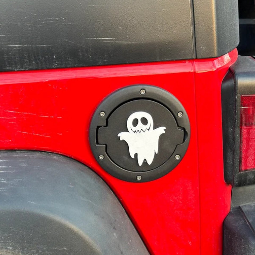 Casper the Friendly Ghost in 3D - Black With White for Jeep Wrangler JK ...