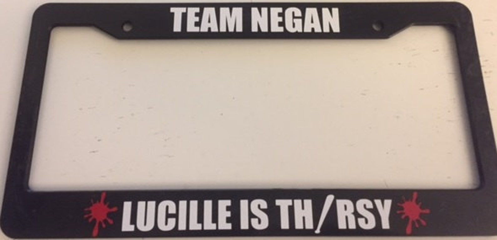 Team Negan Lucille is Thirsty Black With Red Blood - Etsy