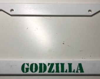 Godzilla License Plate Holder - Etsy