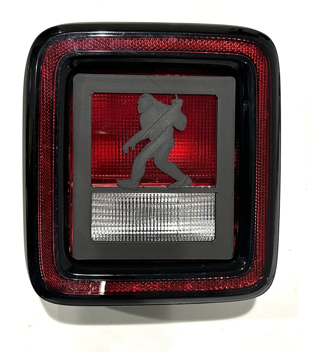 Bigfoot Throwing up Middle Finger in 3d Blk for Jeep Wrangler JK/JKU/JL ...