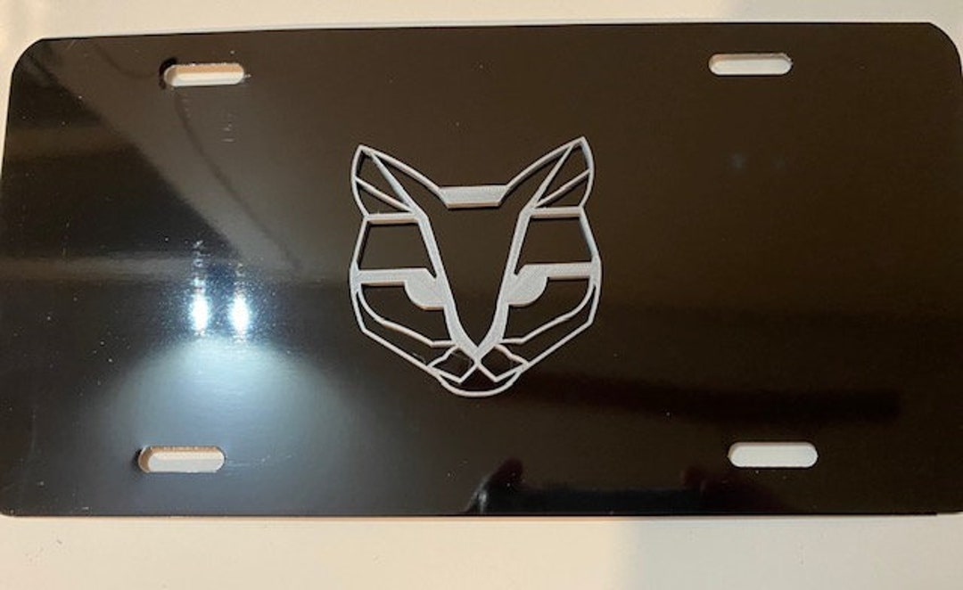 Cyber Kitty Cat in 3D Version - Unique - Automotive License Plate ...