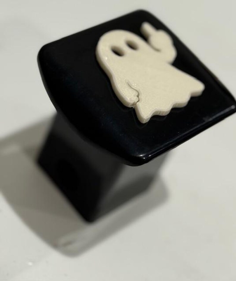 Cute Ghost With Middle Finger in 3d - Black With Various Colors - 2 ...