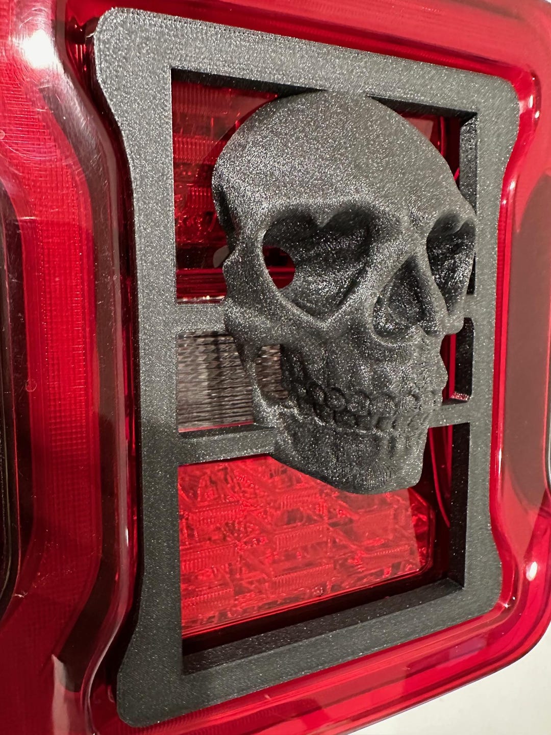 Love Skull Full Head in 3D for Jeep Wrangler Led Version JK/JKU/JL Rear ...