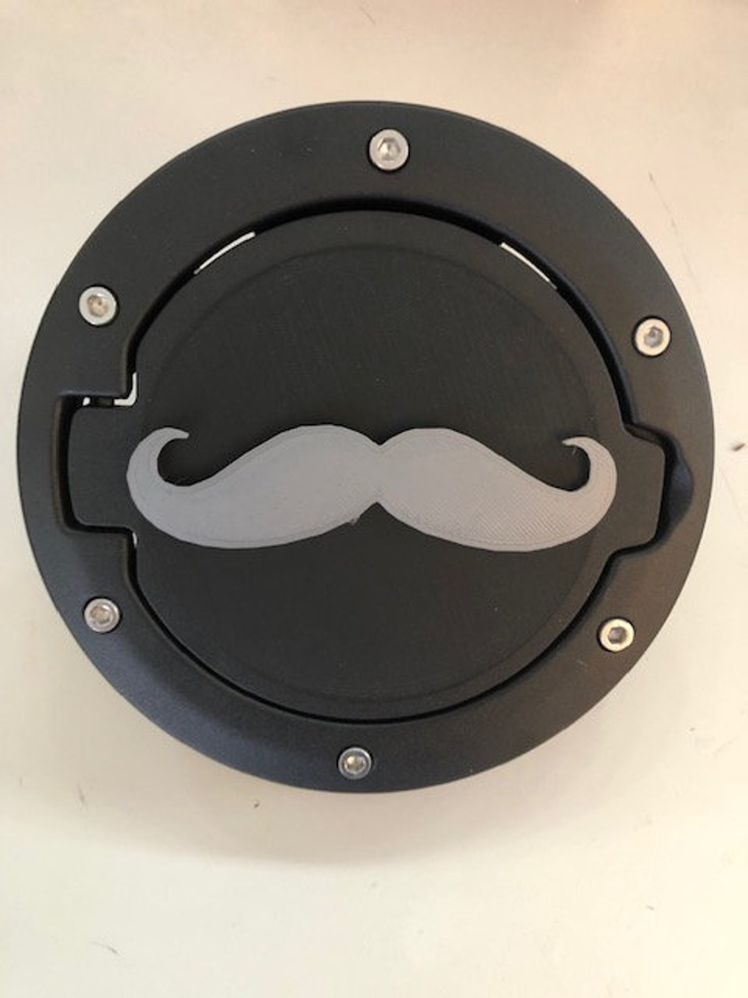 Cool Classy Moustache in 3D - Black With Grey for Jeep Wrangler JK/JKU ...