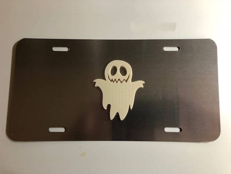 Casper Friendly Ghost in 3d Grey With White License Plate - Etsy