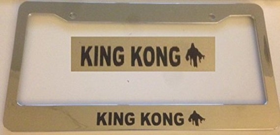 King Kong Classic Monster Cute Chrome Automotive License | Etsy