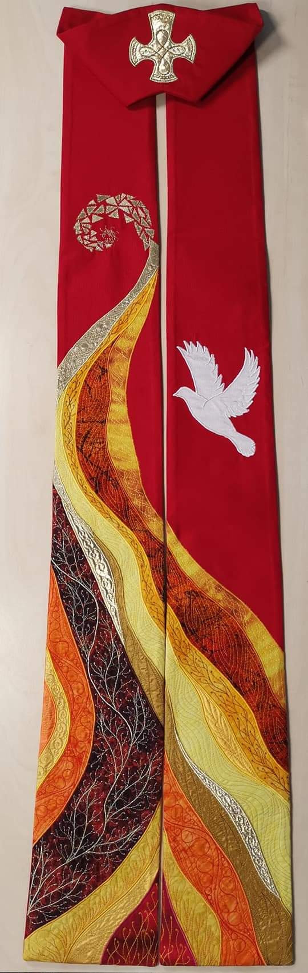 Clergy Stole, Ordination Stole, Pastoral Stole, Pentecost, Sun and Moon ...