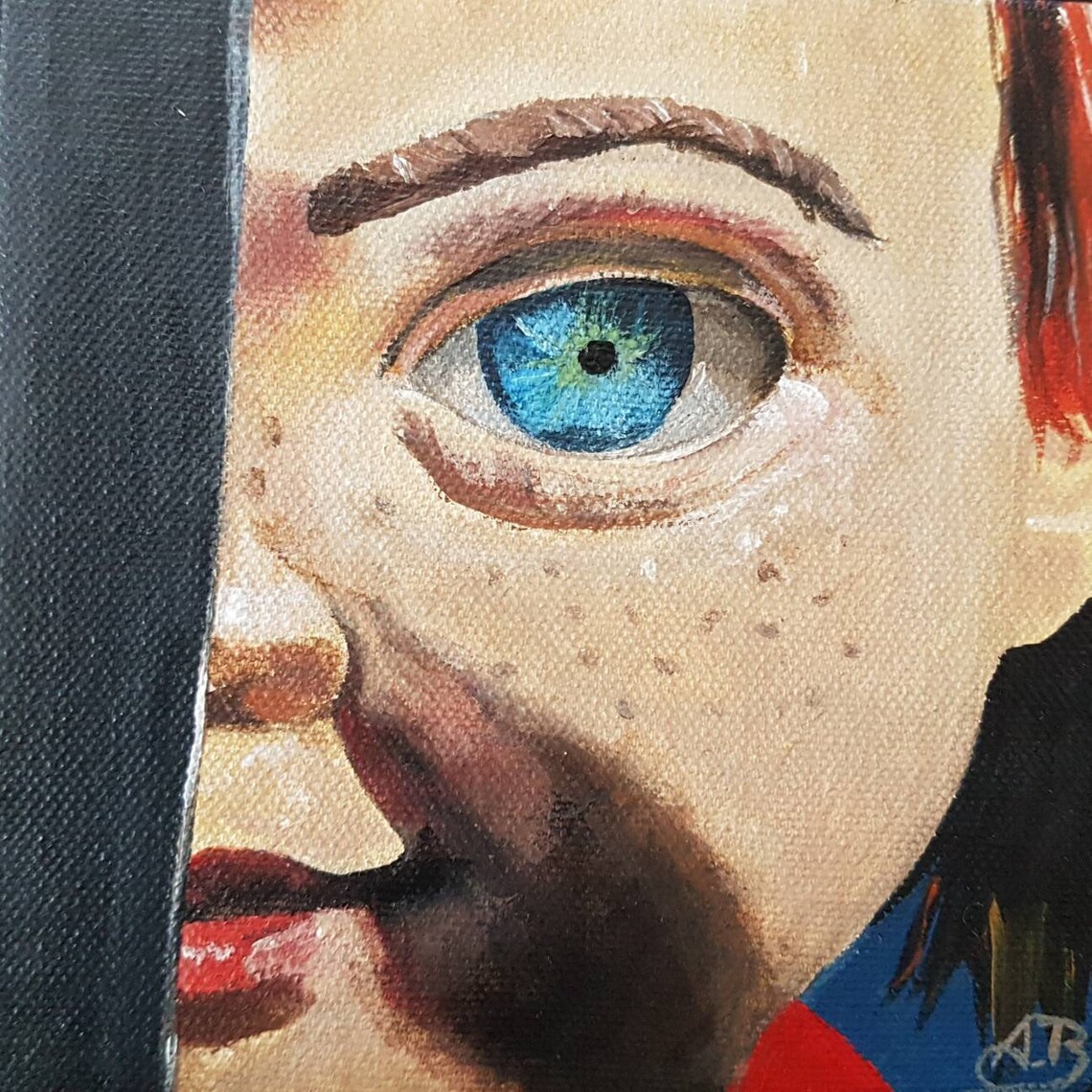 Original Chucky Painting - Etsy