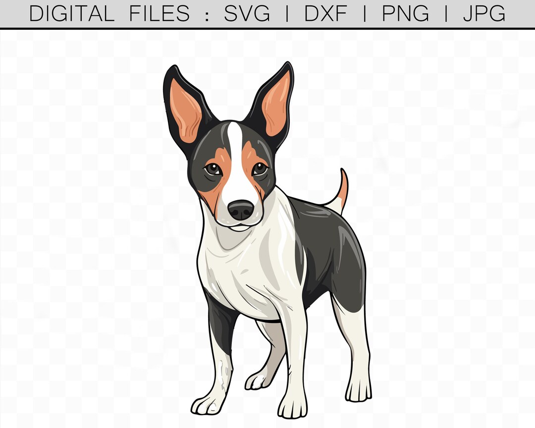Basenji Dog Clipart, Svg, Png, Dxf, Central African Small Hunting Dog ...