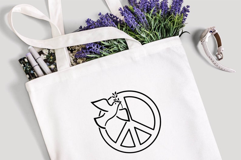 World Peace Vector Svg Peace Symbol Decal Car Bumper Sticker Design ...