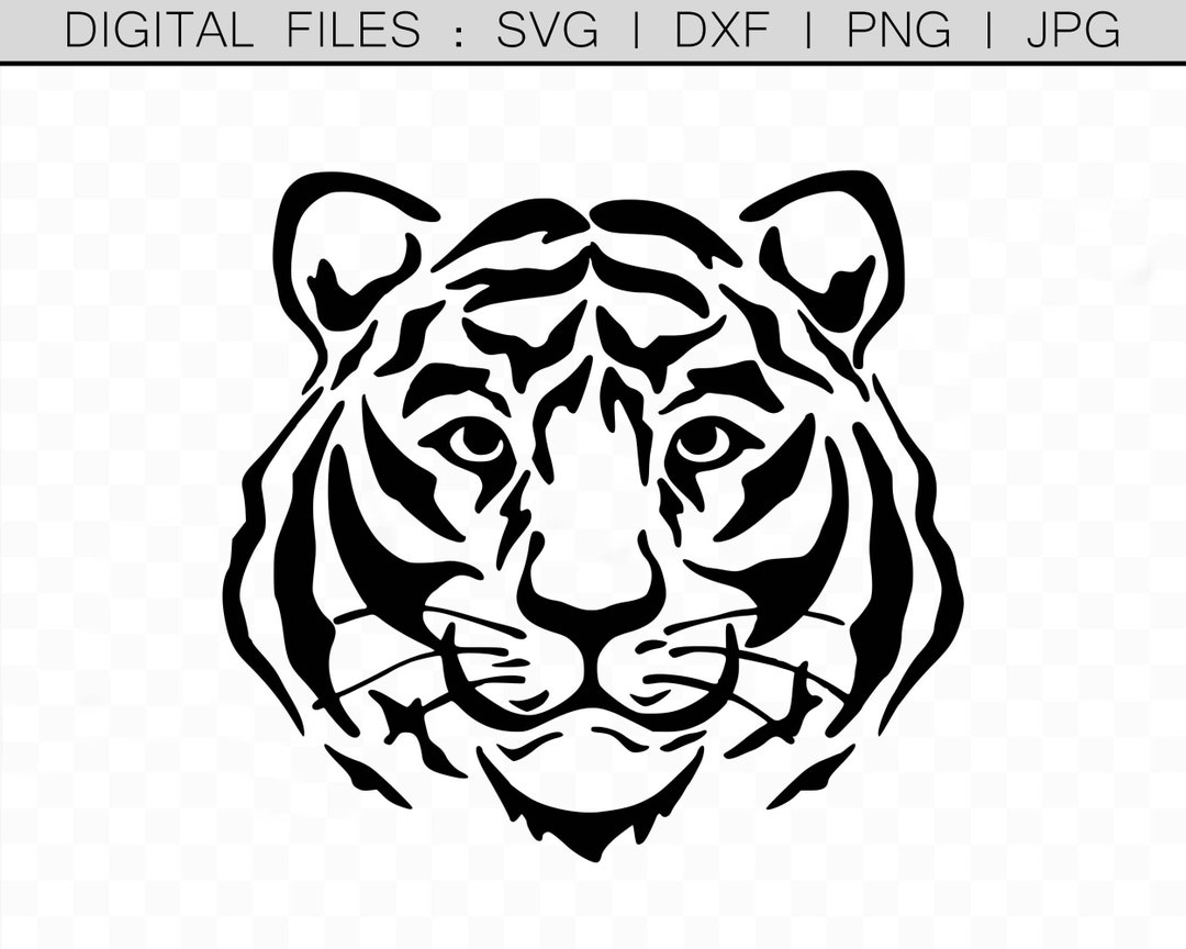 Tiger Svg, Year of the Tiger Head Svg, Tiger Head Clipart, Tiger ...