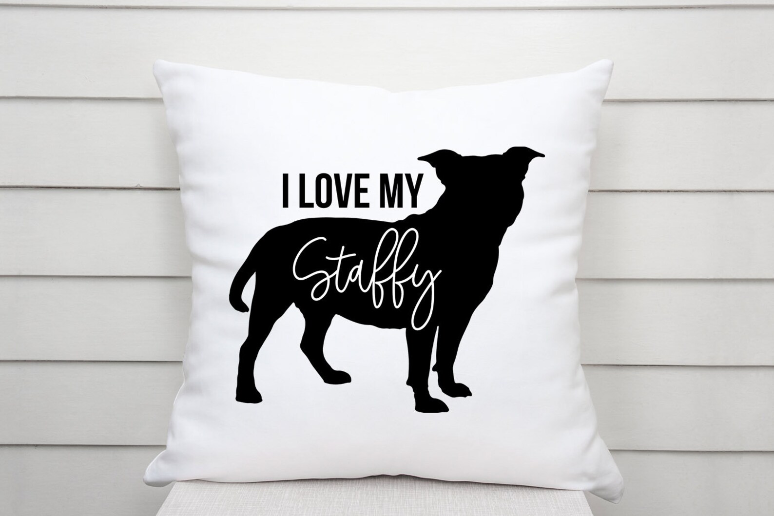 I Love My Staffy Sign Svg Staffordshire Bull Terrier Gifts - Etsy