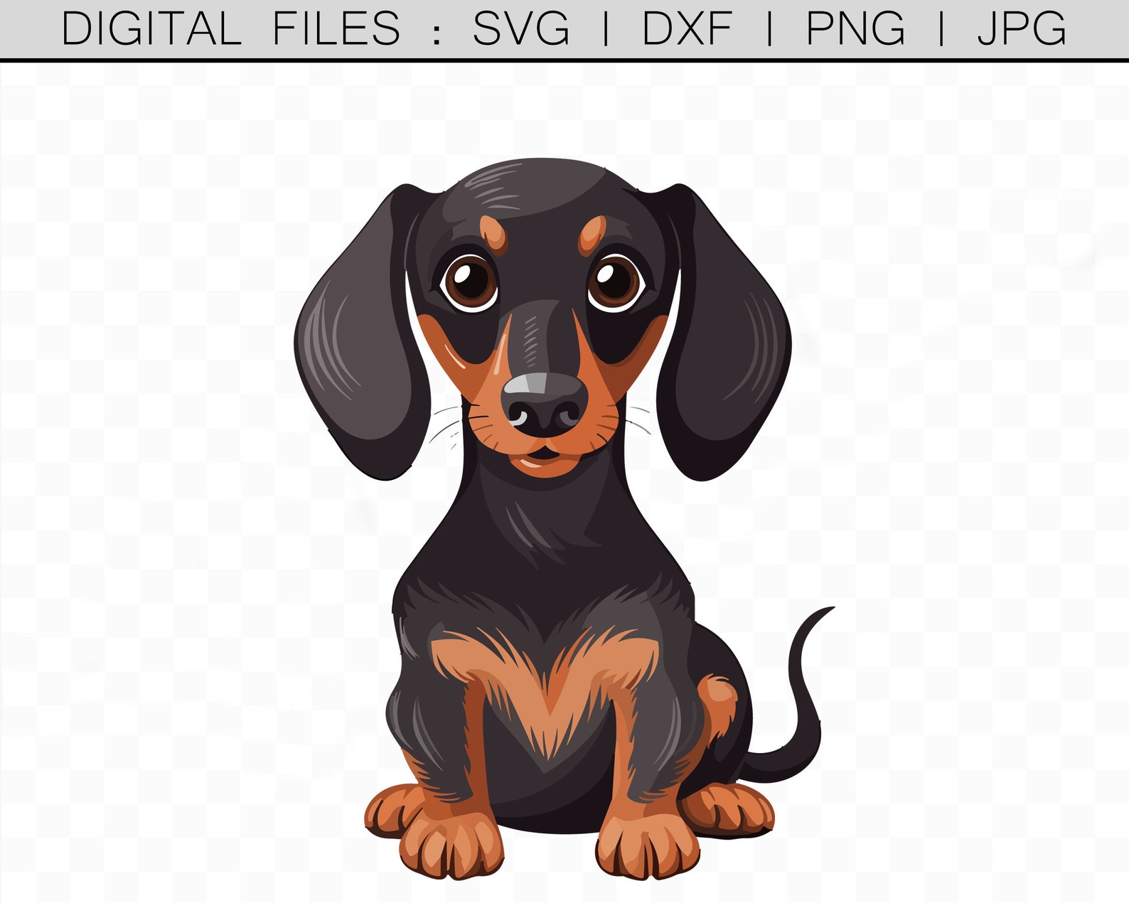 Chiot teckel, anniversaire carte Clipart, papa teckel, maman teckel ...
