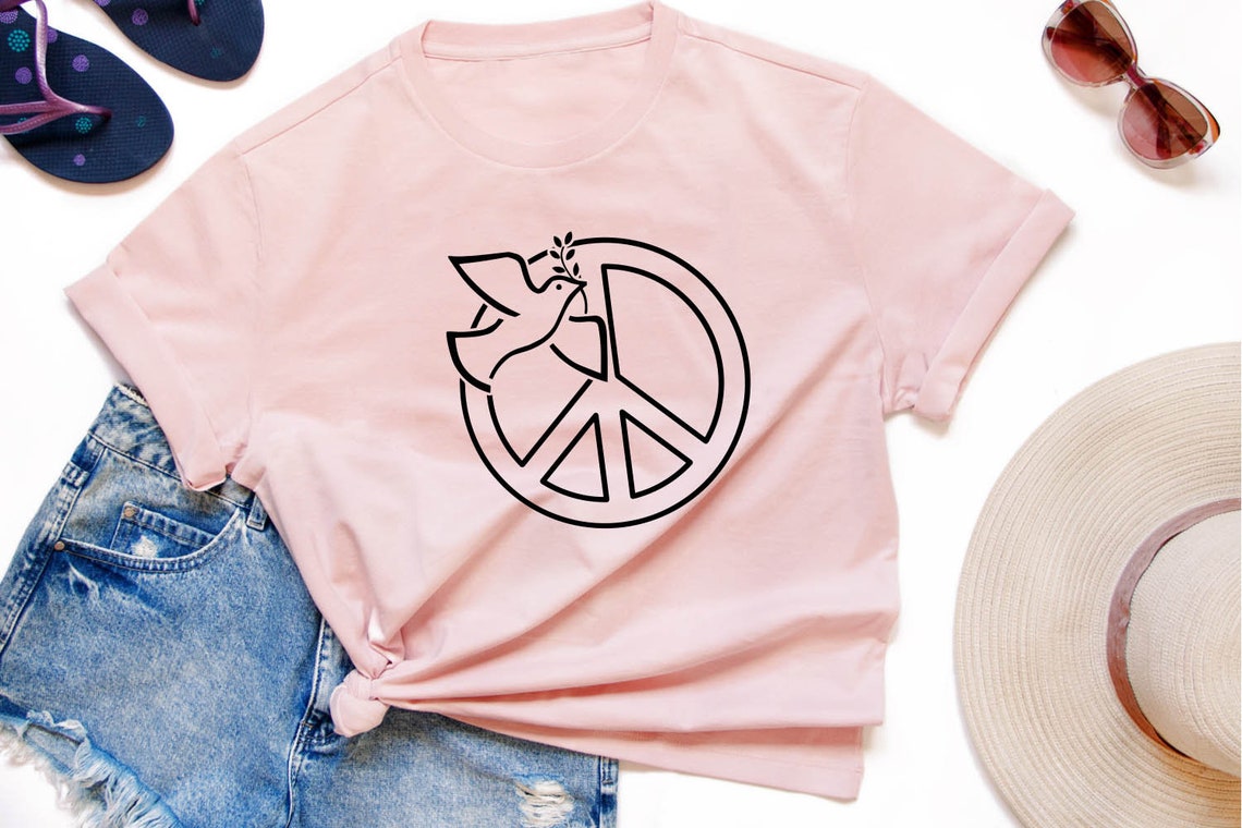 World Peace Vector Svg Peace Symbol Decal Car Bumper Sticker Design ...