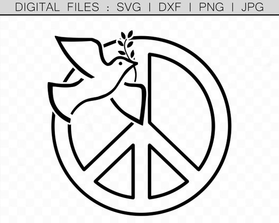 World Peace Vector Svg Peace Symbol Decal Car Bumper Sticker | Etsy
