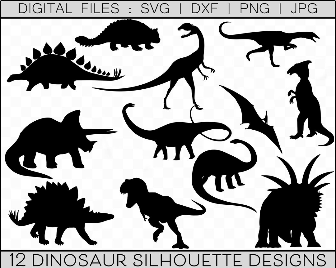 Dinosaur SVG Clipart Bundle, Dinosaur Silhouette Cutting Files for ... Dinosaur SVG Clipart Bundle, Dinosaur Silhouette Cutting Files for ...