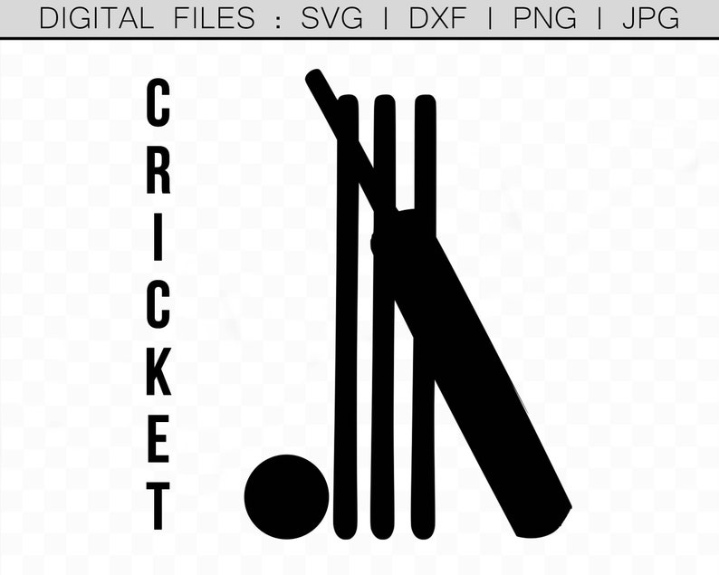 Cricket Svg Cricket Bat Cricket Ball Cricket Wickets - Etsy
