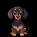 Chiot teckel, anniversaire carte Clipart, papa teckel, maman teckel ...
