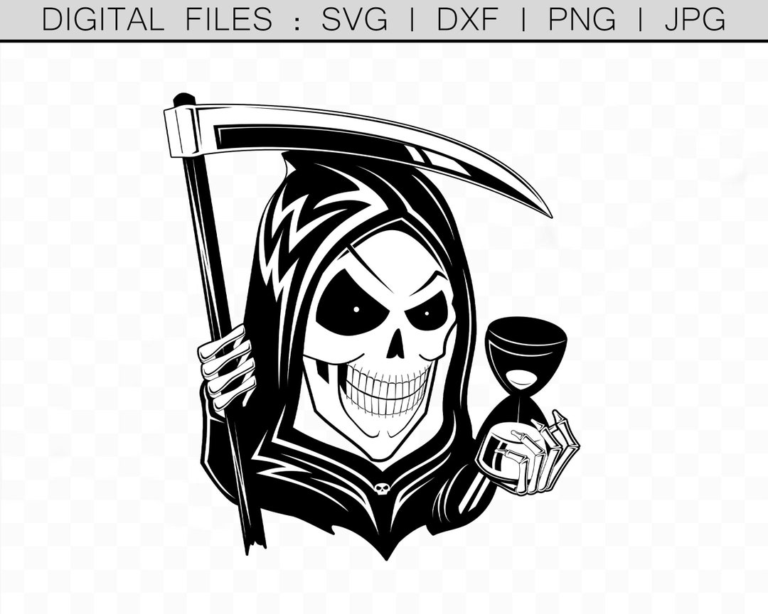 Grim Reaper Svg, Halloween Svg, Grim Reaper Clipart, Grim Reaper Shirt ...