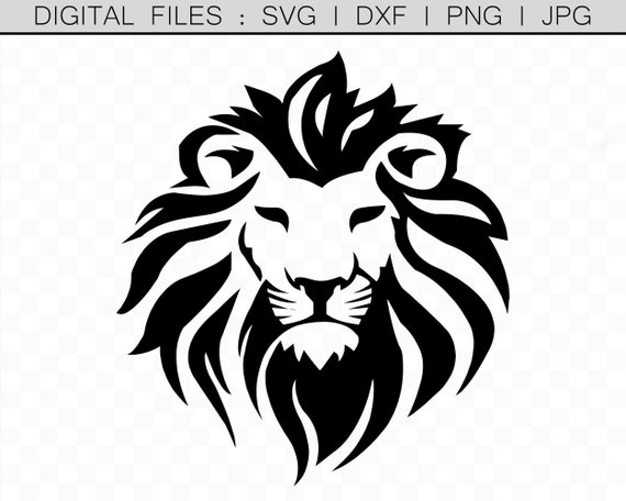 Lion Svg Lion Head Svg Lion Head Clipart Cricut Cameo - Etsy