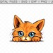 Ginger Cat SVG Cartoon Clipart, Cute Kitten Vector Illustration, Cricut ...