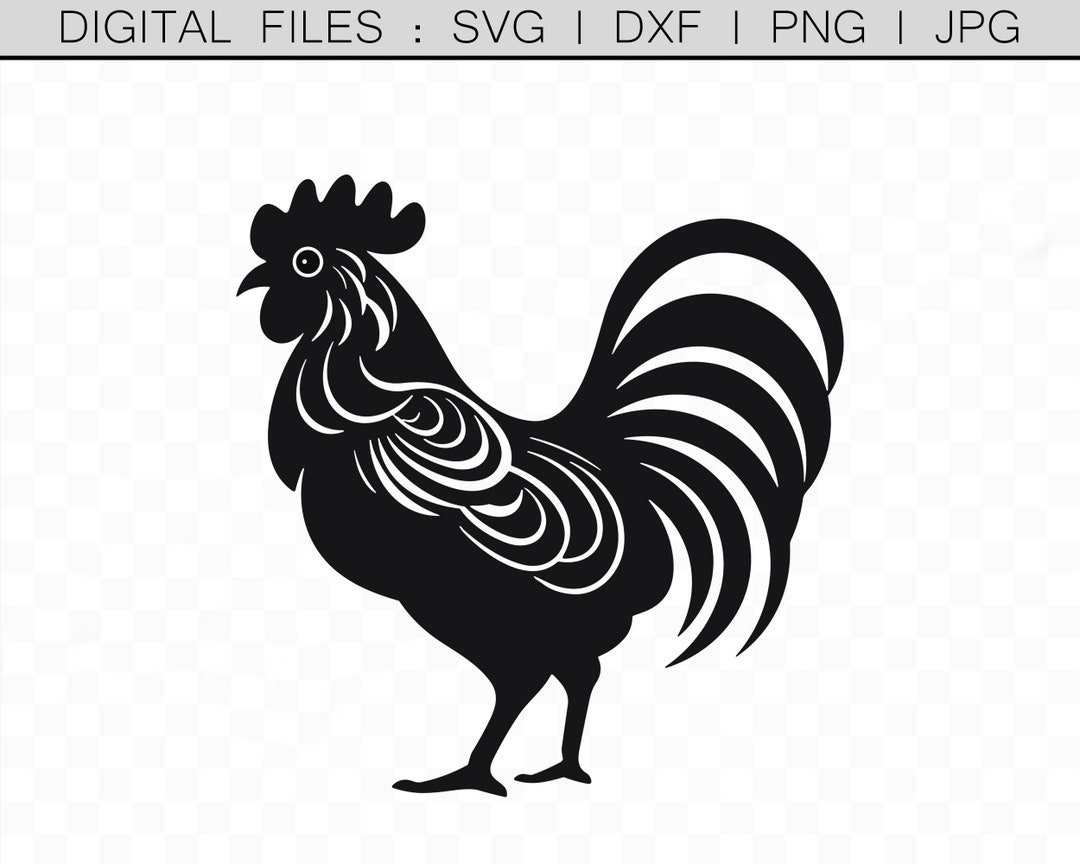 Chicken Svg, Chicken Png, Farm Animal, Chicken Dxf Files for CNC Plasma ...