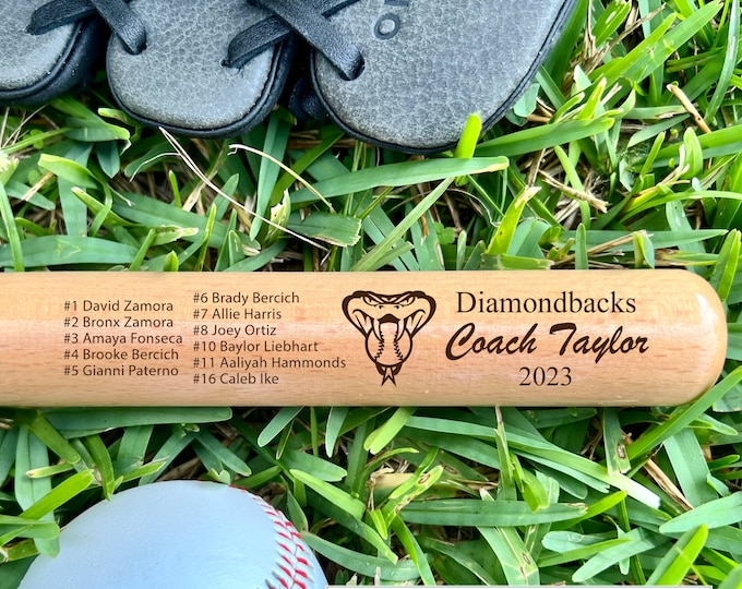 Custom Engraved Mini Baseball Bats / Senior Night Baseball Gift ...