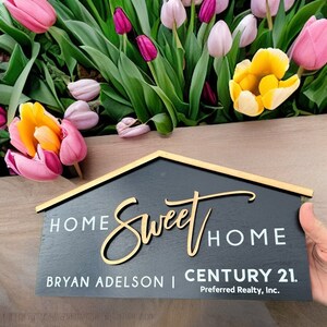 Real Estate House Closing Sign, Home Sweet Home Real Estate Sign, Real ...
