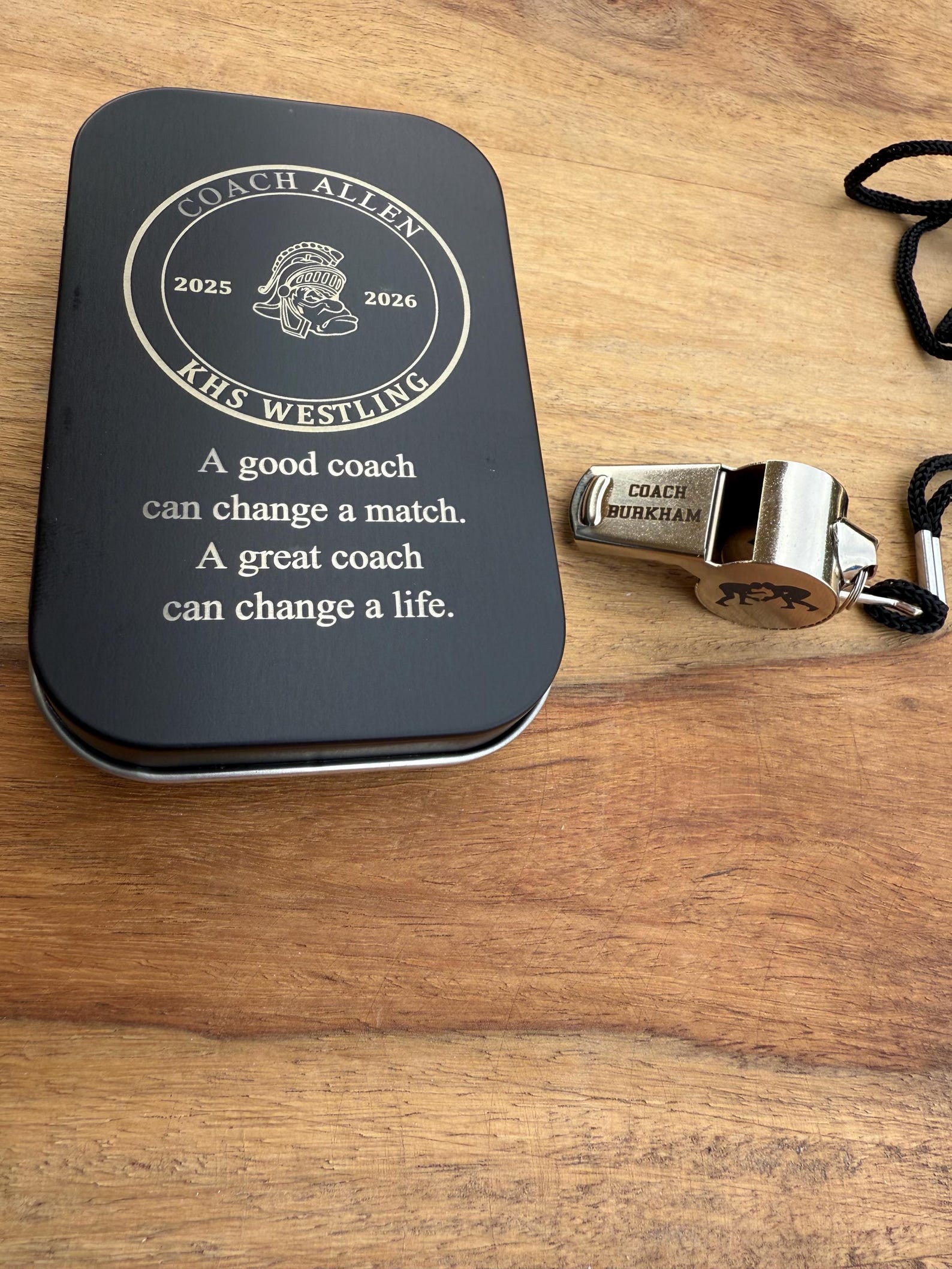 Engraved Whistle: Personalized Coach Gift With Gift Box for Wrestling ...