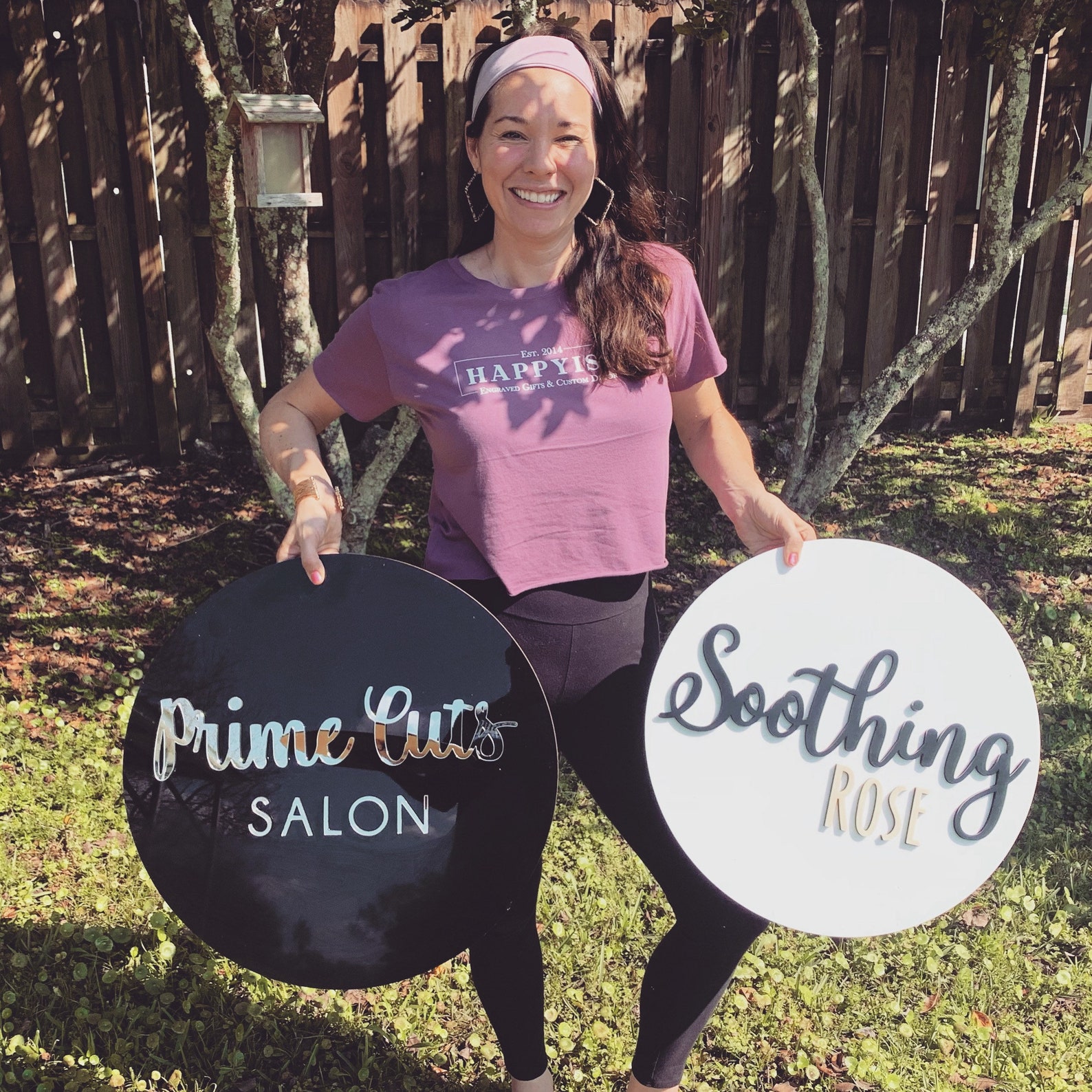 Custom Round ACRYLIC Business Sign Custom Business Sign - Etsy