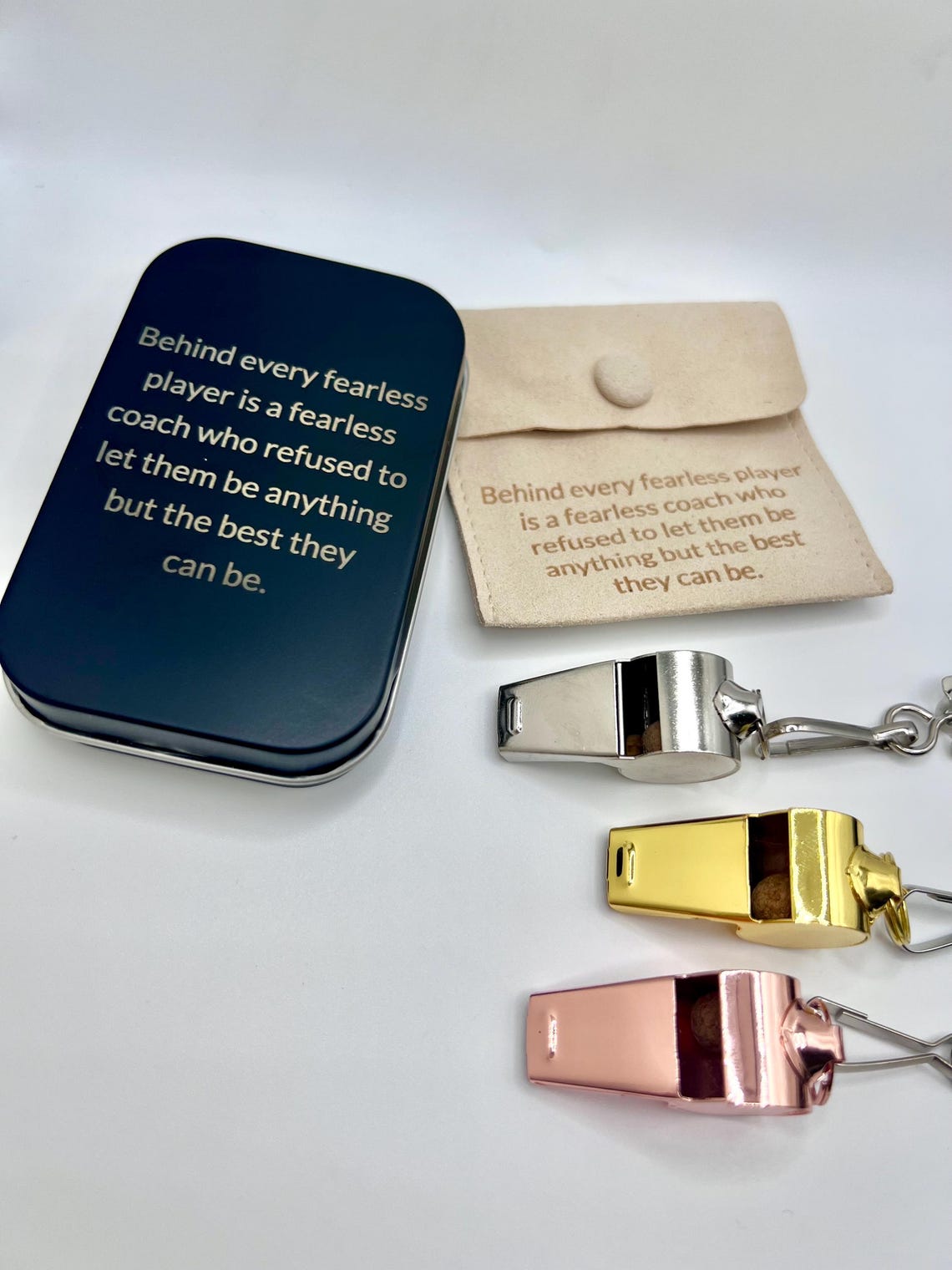 Personalized Gold Whistle: Engraved Stainless Steel Coach Gift - Etsy