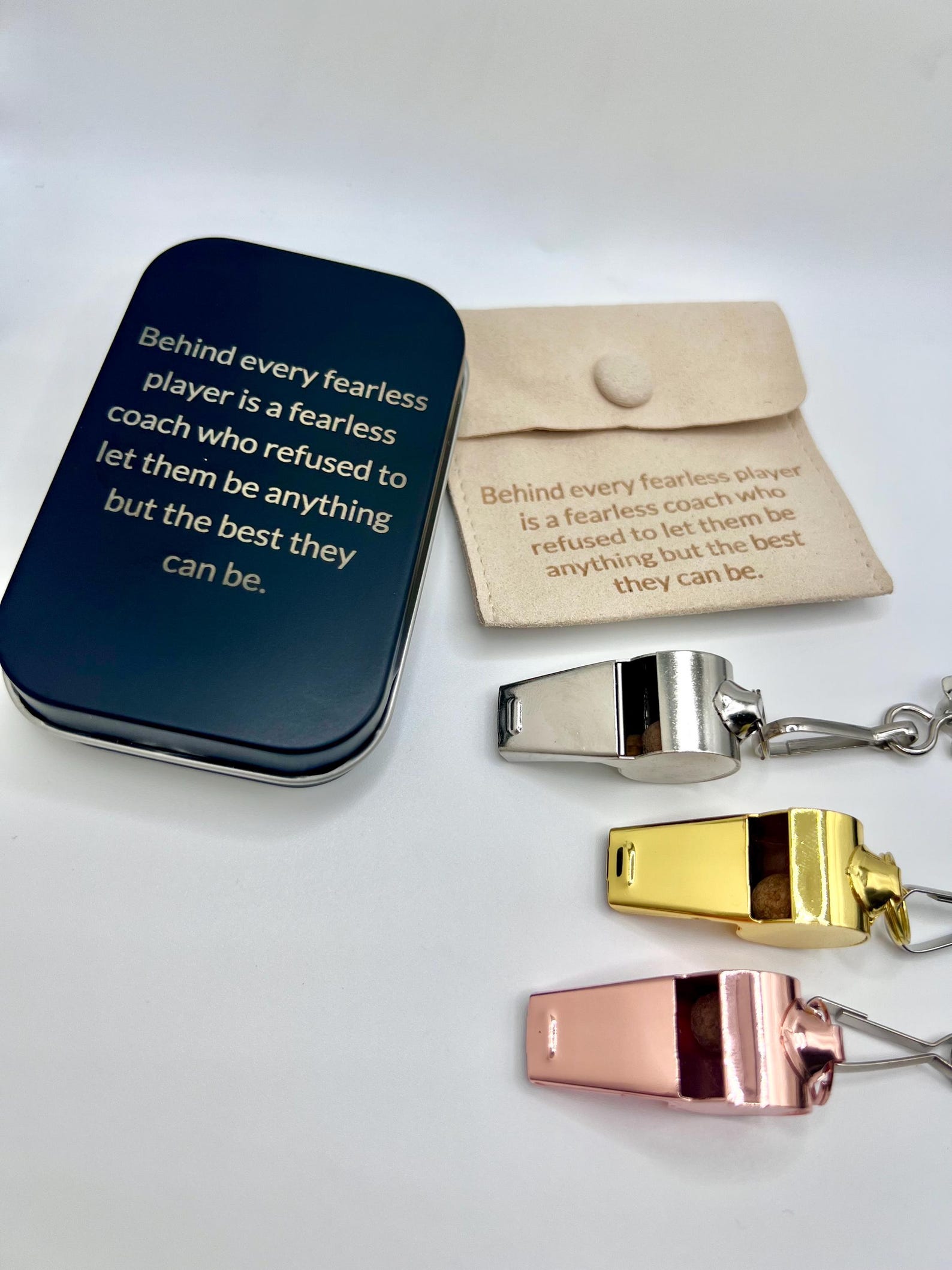 Personalized Gold Whistle: Engraved Stainless Steel Coach Gift - Etsy