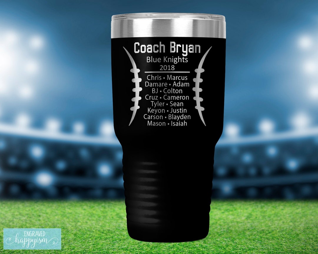 Engraved Coach Cup, Coach Tumbler, Coach Gift Idea, Tumbler With Lid ...