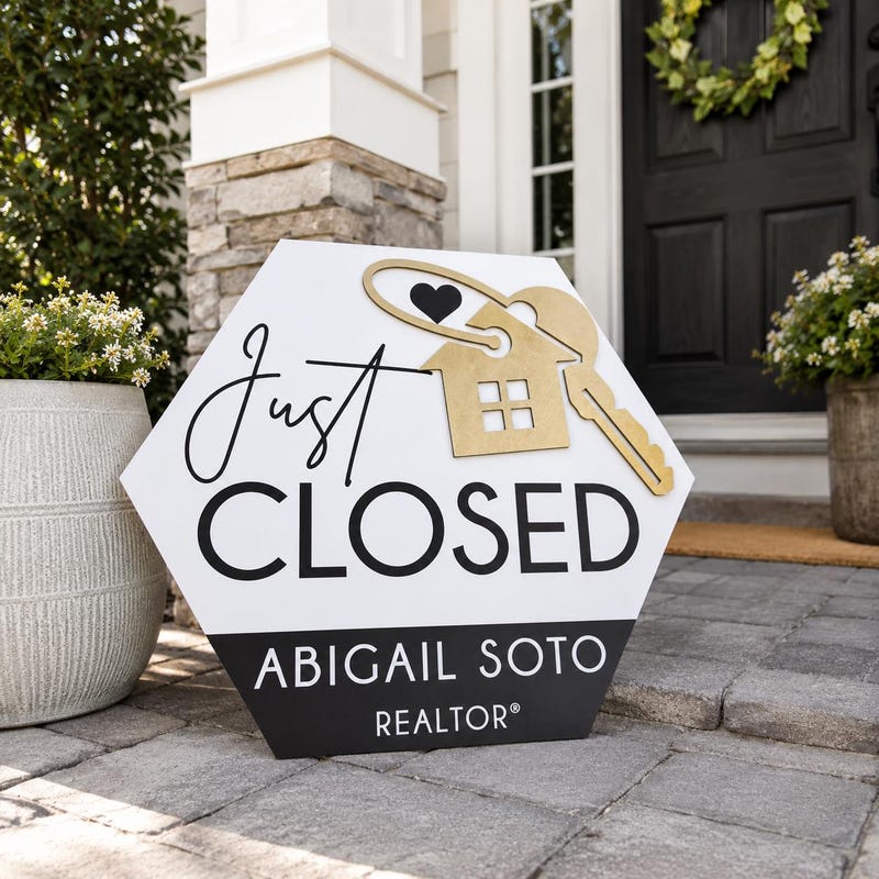 Realtor Closing Sign - Etsy