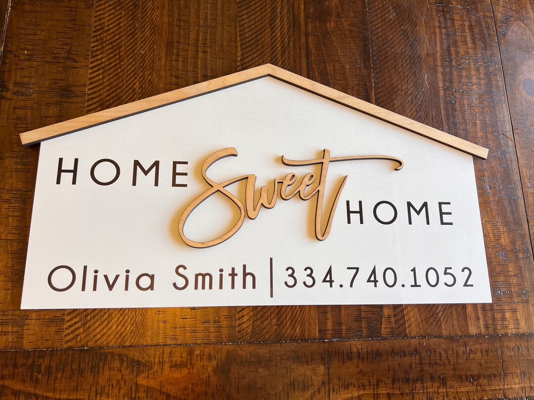 Real Estate House Closing Sign, Home Sweet Home Real Estate Sign, Real ...