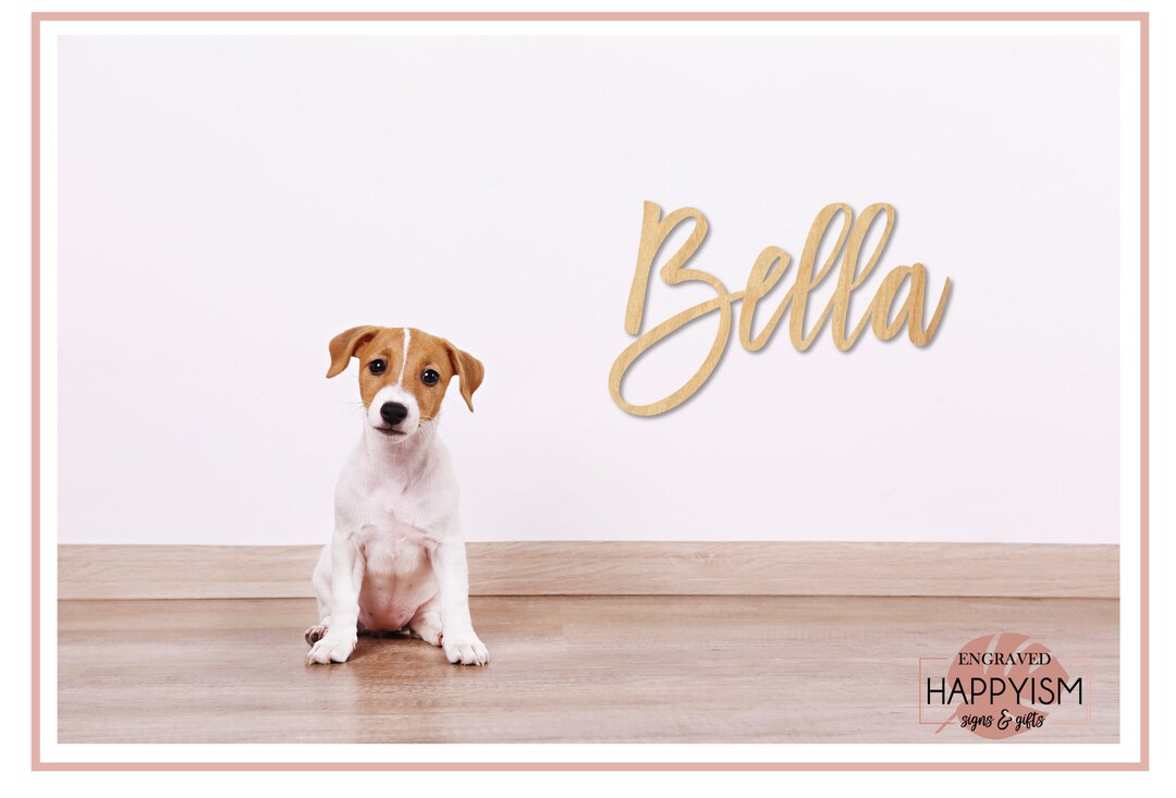 LIVE PREVIEW Custom Pet Name Sign, Custom Wooden Pet Name Sign, Custom ...