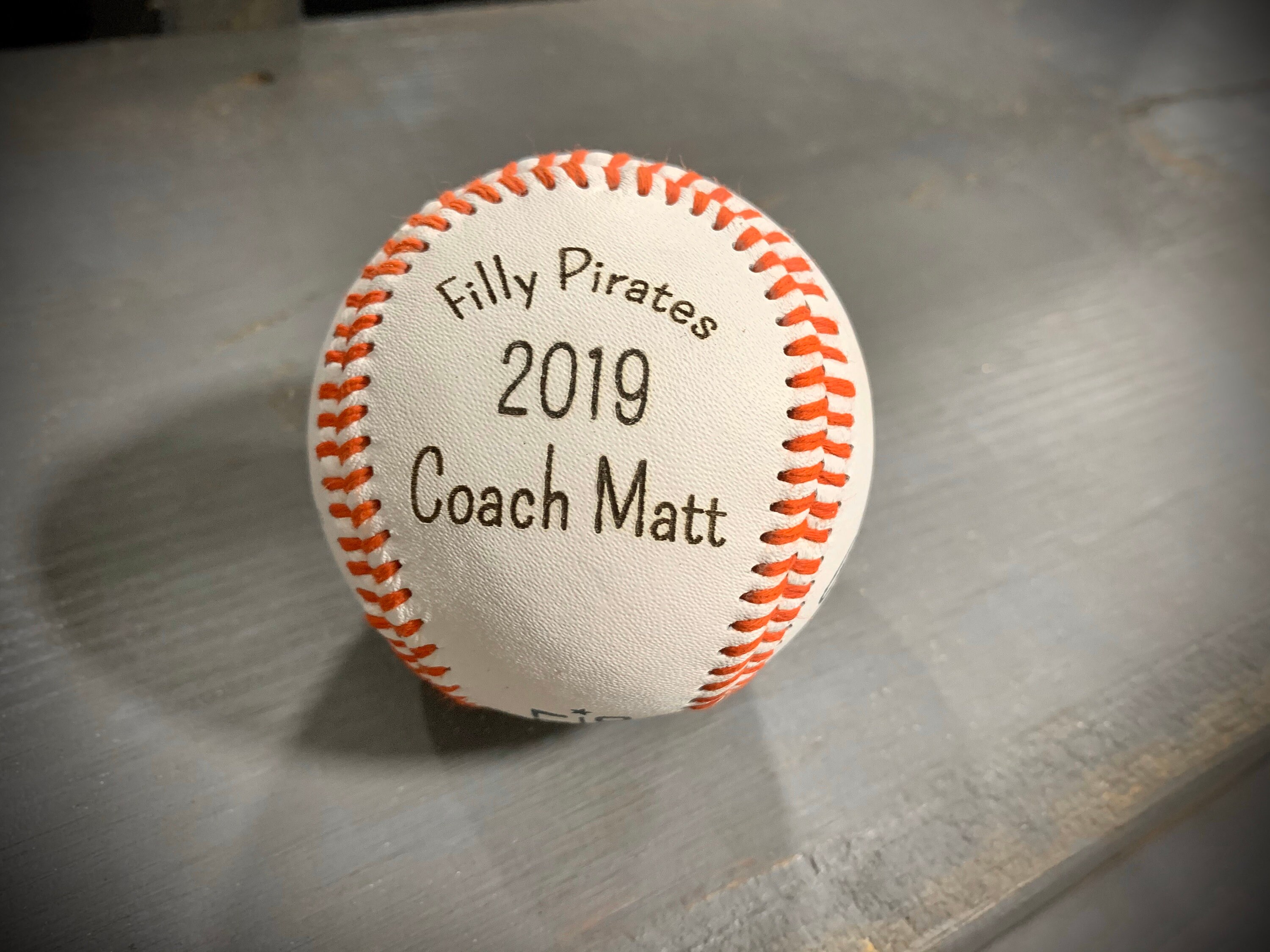 Engraved Baseball Custom Message Baseball Baseball Coach | Etsy