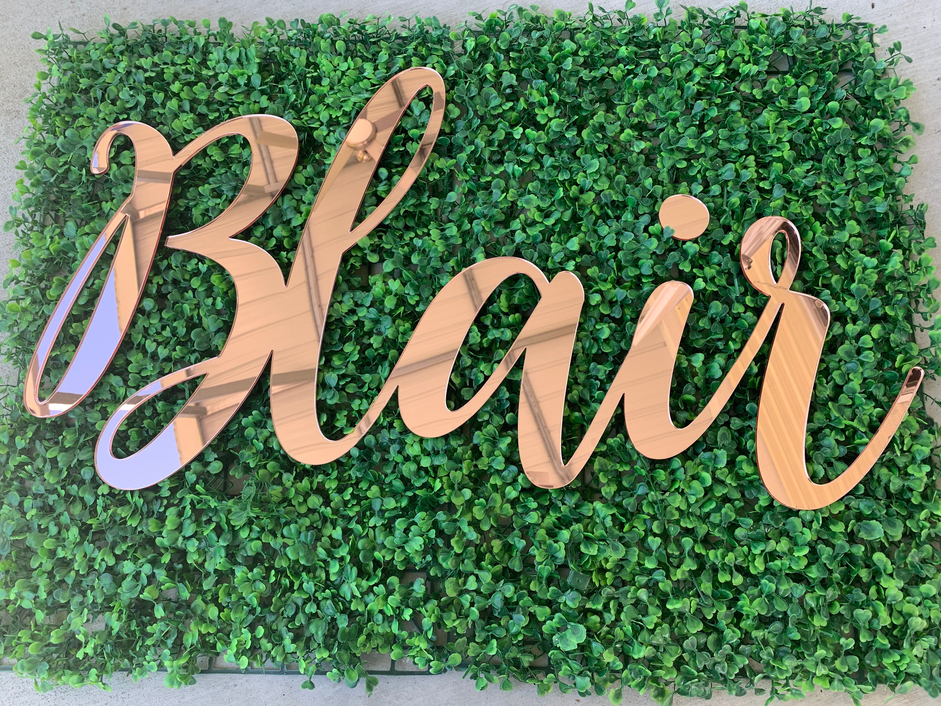 Custom Mirror ACRYLIC Name Sign Gold Acrylic Nursery Sign | Etsy