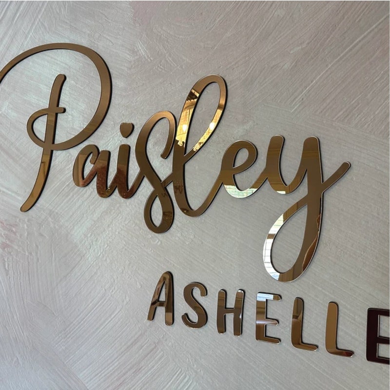 Gold Name Sign - Etsy