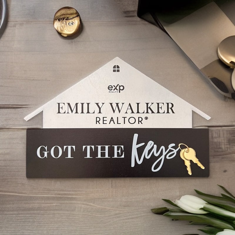 Real Estate Key Sign - Etsy