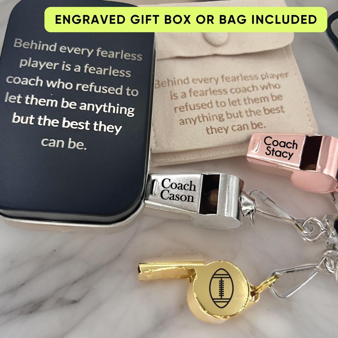 Personalized Whistle, Engraved Whistle, Coach Whistle, Coach Gift ...
