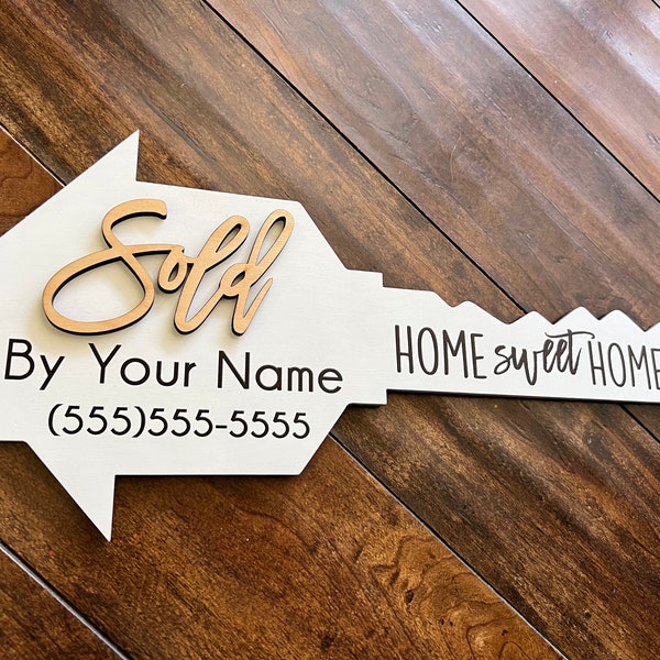 Sold Key Sign - Etsy