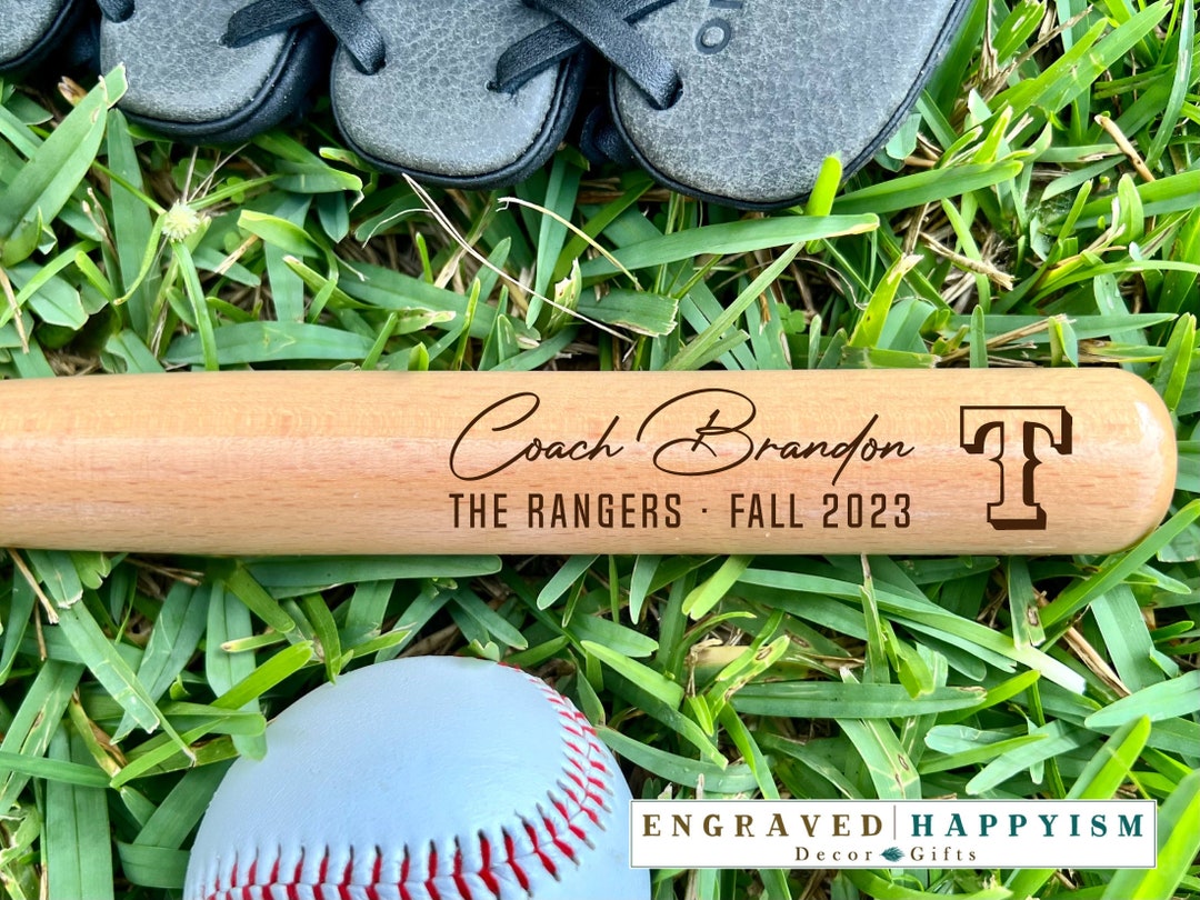 Engraved Miniature Coach Baseball Bat, Coach's Baseball Bats, Custom ...