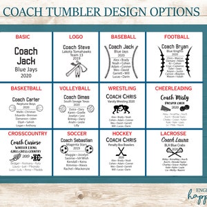 Engraved Coach Cup, Coach Tumbler, Coach Gift Idea, Tumbler With Lid ...