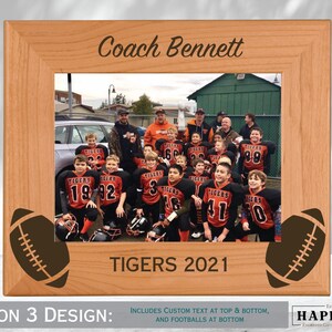Football Coach Picture Frame, Football Coach Gift, Football Picture ...