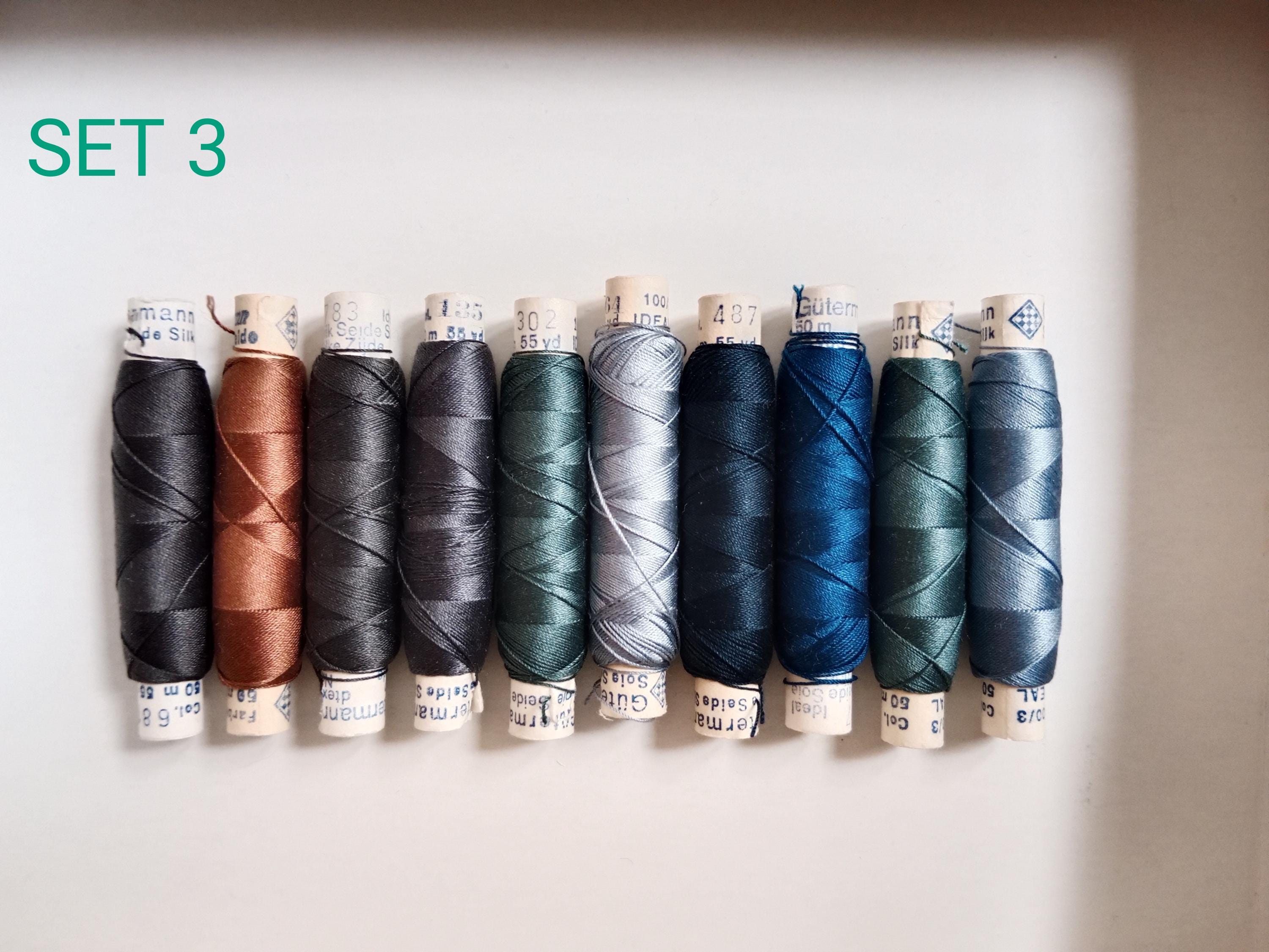 Gutermann Natural Silk Thread, 50 M, 100/3. Gutermann Ideal Silk ...