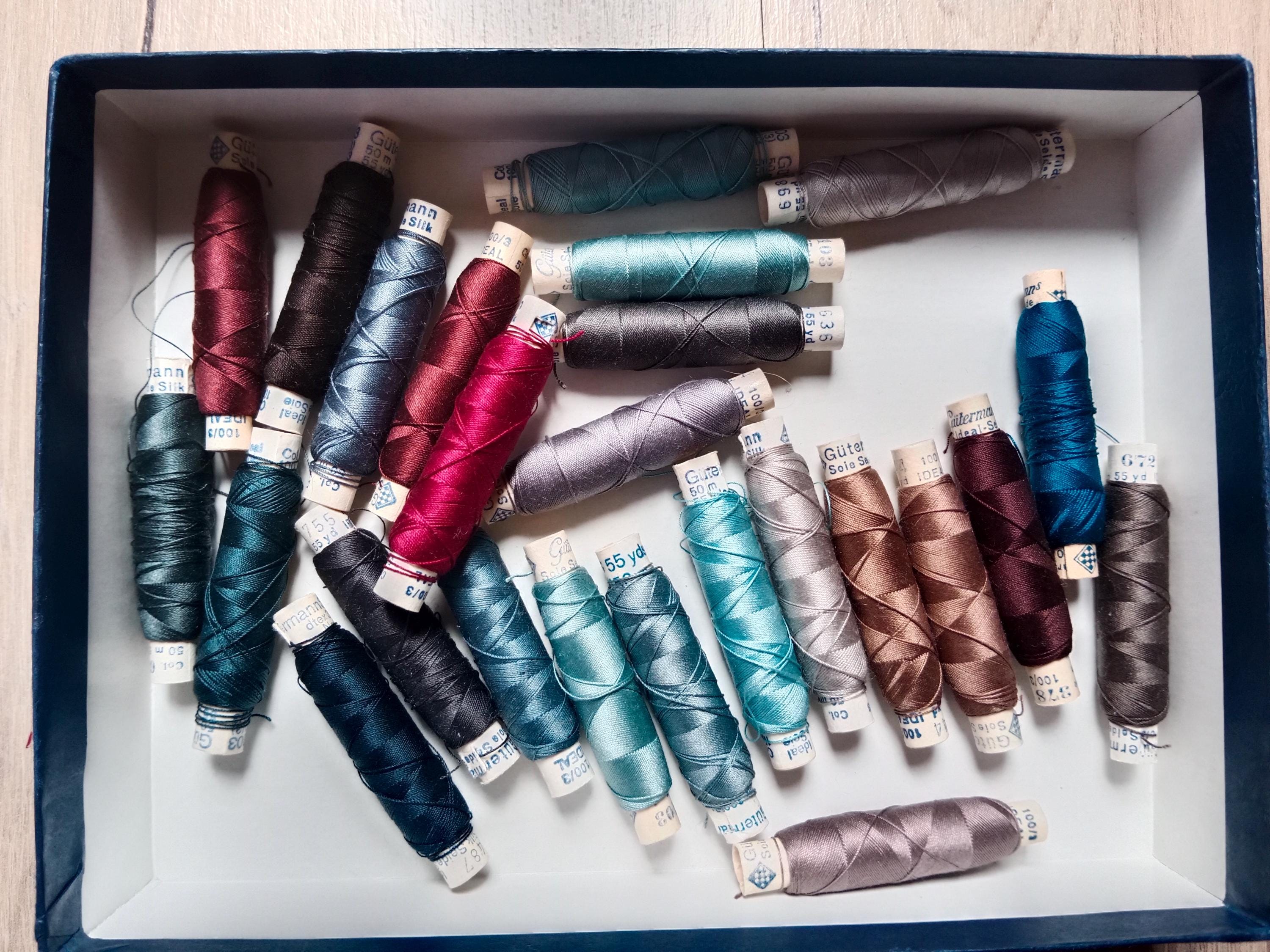 Gutermann Natural Silk Thread, 50 M, 100/3. Gutermann Ideal Silk ...
