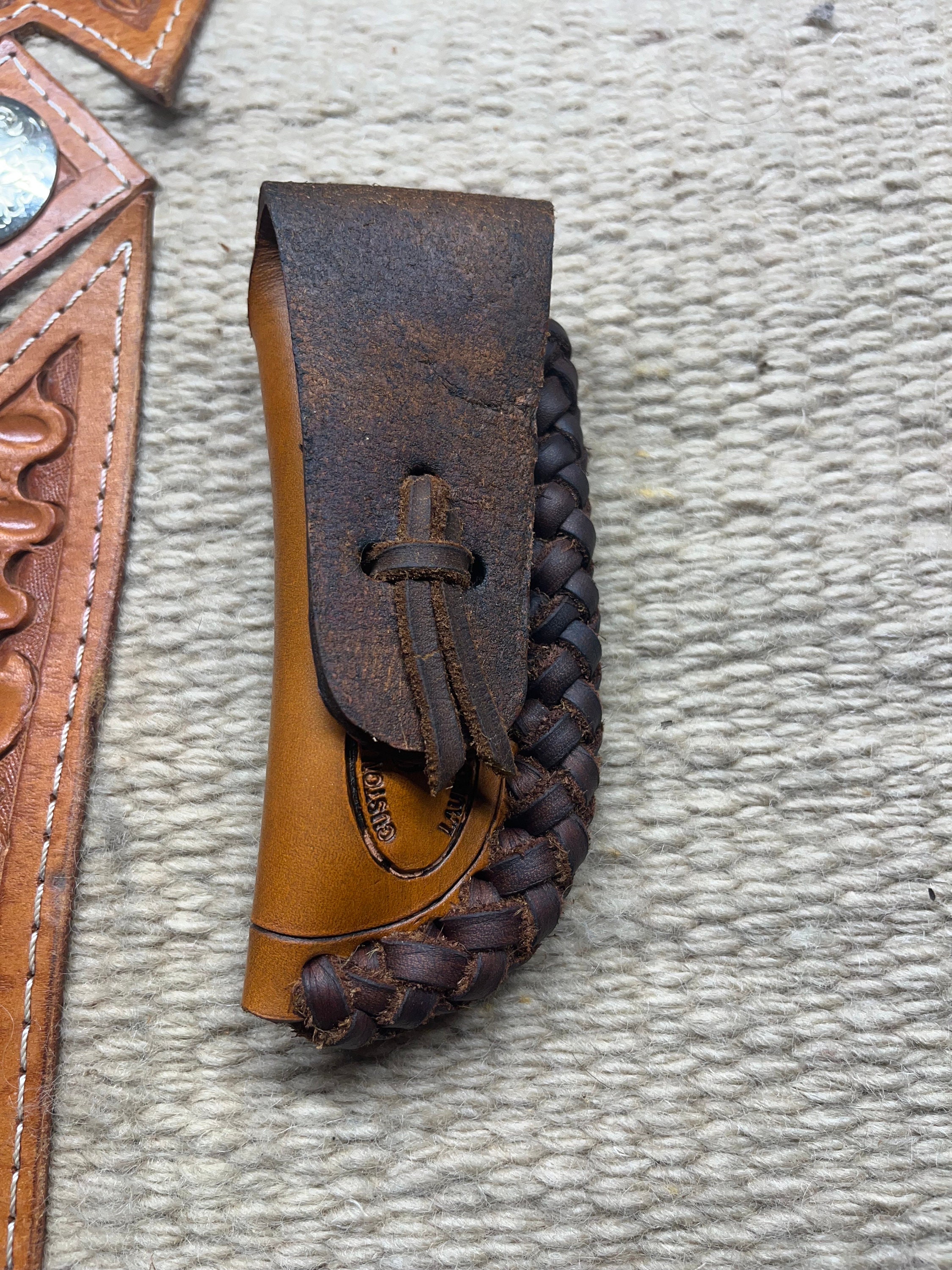 Handmade Leather Folding Knife Holster - Etsy